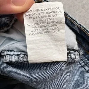 Santory | Jeans | Santory Wide Leg Jeans 1 Blue Acid Wash High Rise ...